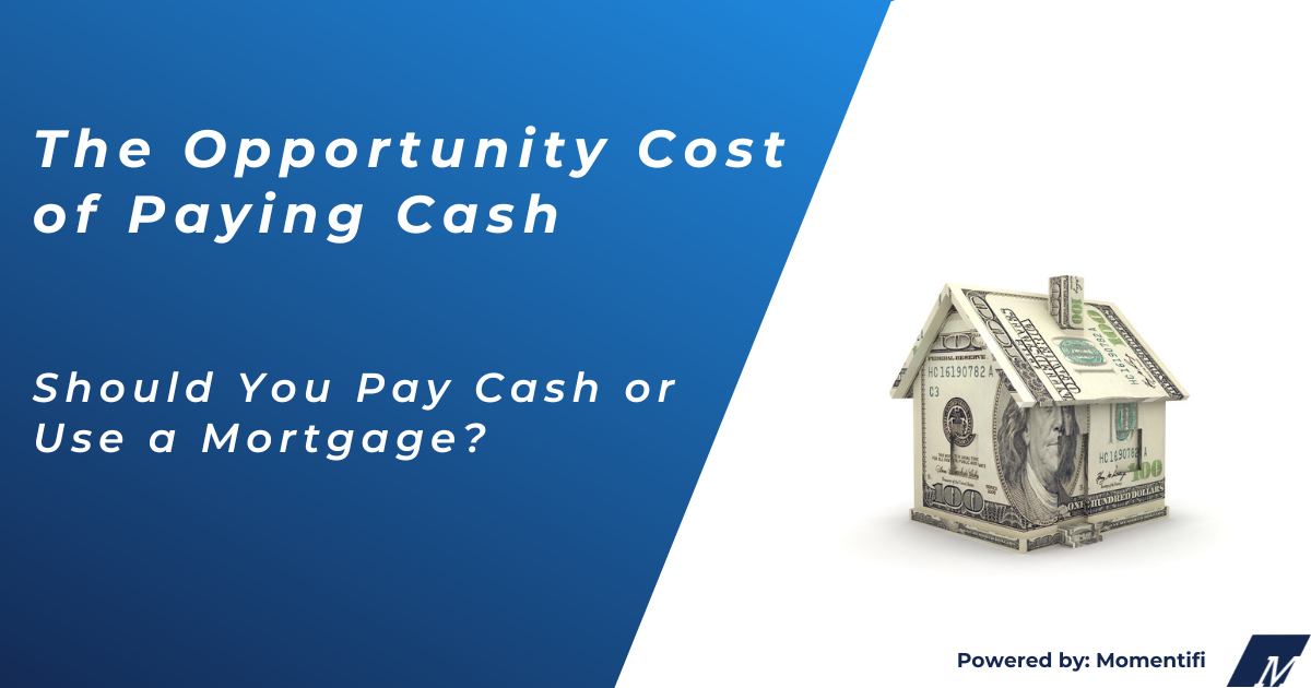 The opportunity cost of paying cash